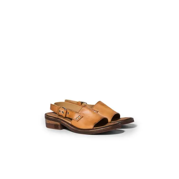 Miu Miu Leather Sandals