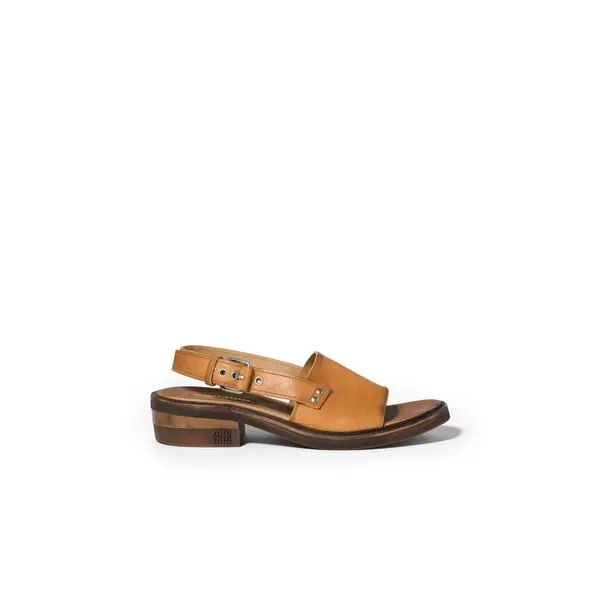 Miu Miu Leather Sandals