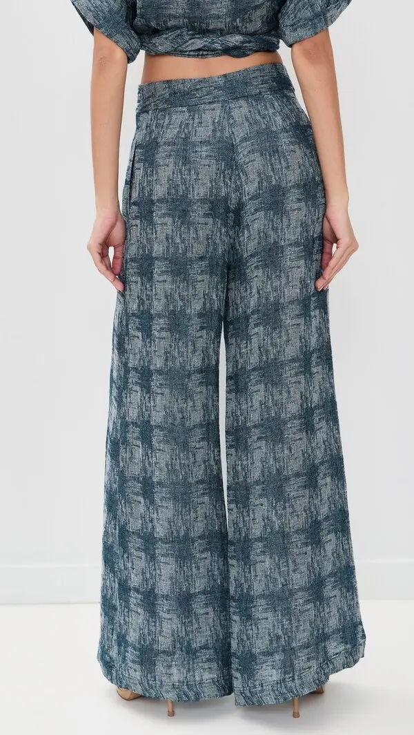 JBQ Oslo Linen Pants - Blue Beige