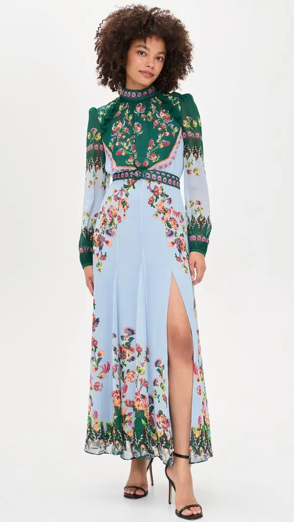 Saloni Jacqui-b Printed Maxi Dress