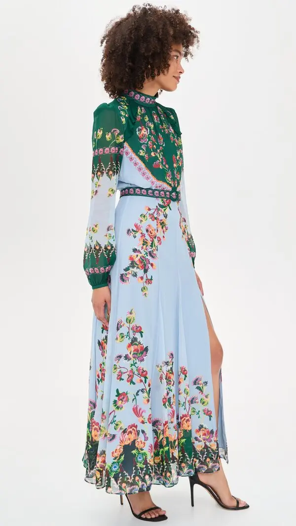 Saloni Jacqui-b Printed Maxi Dress