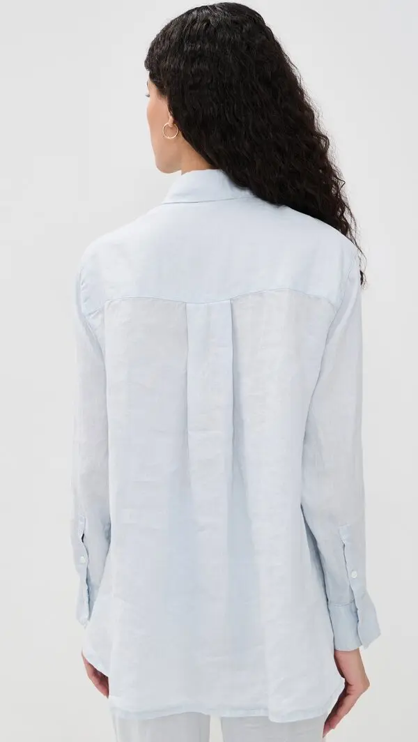 JAMES PERSE Lightweight Canvas Linen Shirt - Memory
