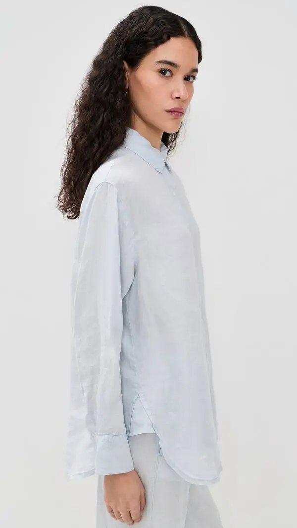 JAMES PERSE Lightweight Canvas Linen Shirt - Memory