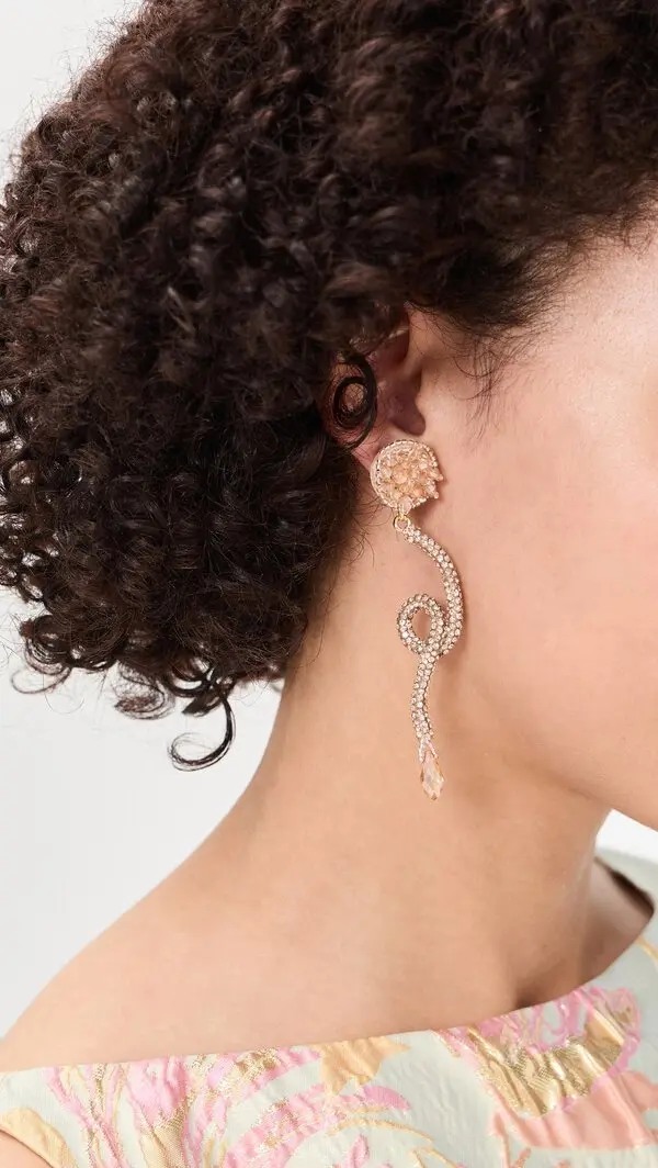 Mignonne Gavigan Brenda Linear Earrings - Rose Gold