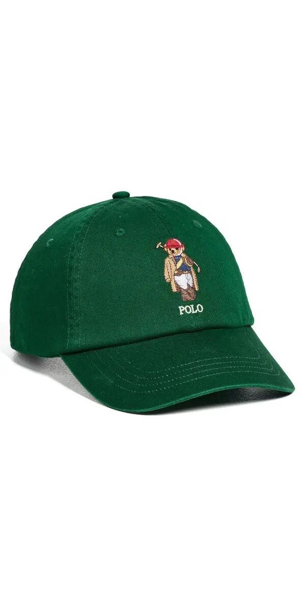 Polo Ralph Lauren Cotton Twill Novelty Bear Sport Cap - New Forest