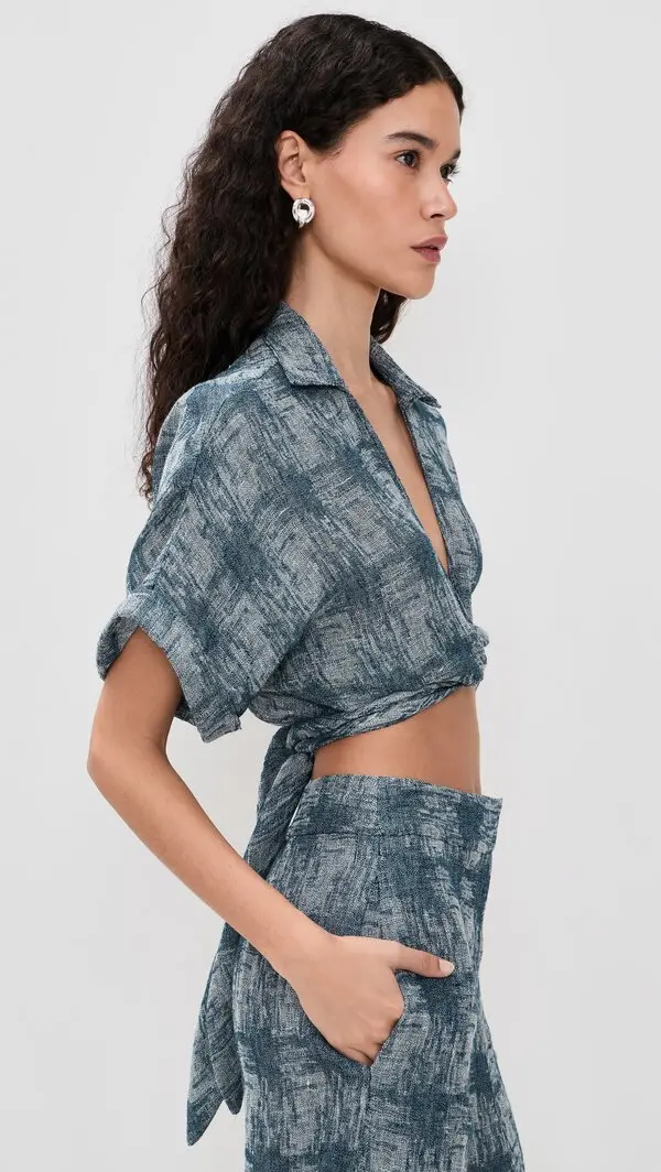 JBQ Chiara Top - Blue Beige