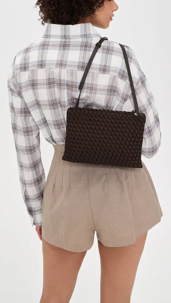 NAGHEDI Soho Medium Envelope Satchel - Chocolate
