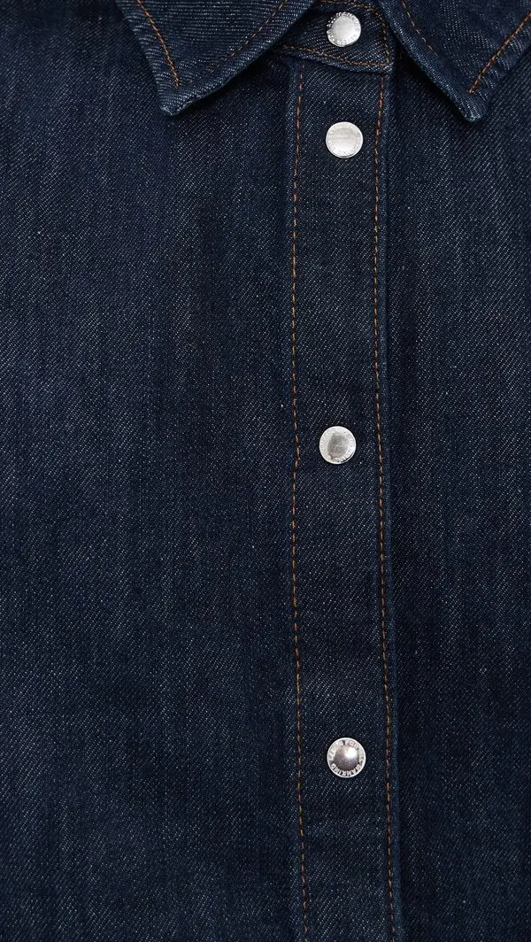 7 For All Mankind Sleeveless Denim Shirt