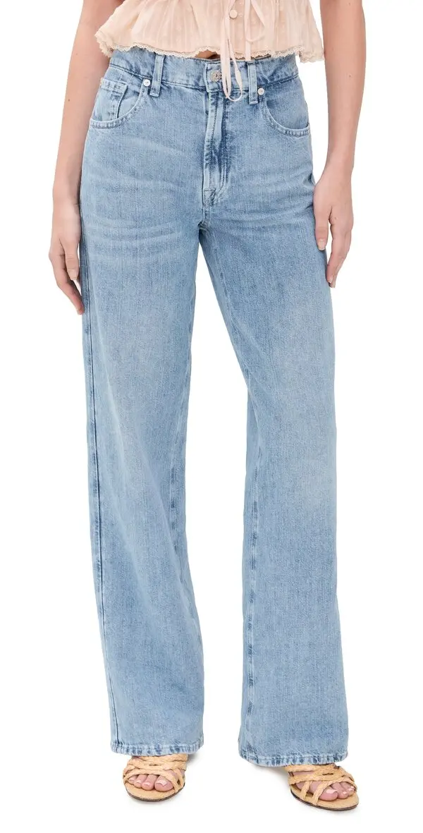 7 For All Mankind Stovepipe Straight Leg Jeans - Iris