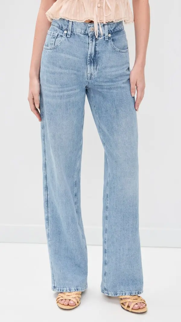 7 For All Mankind Stovepipe Straight Leg Jeans - Iris