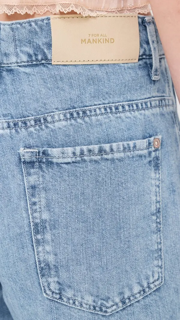 7 For All Mankind Stovepipe Straight Leg Jeans - Iris
