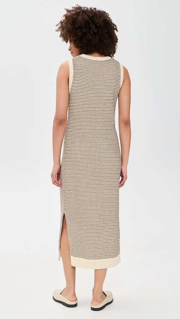 Varley Sadia Knit Midi Dress - Birch