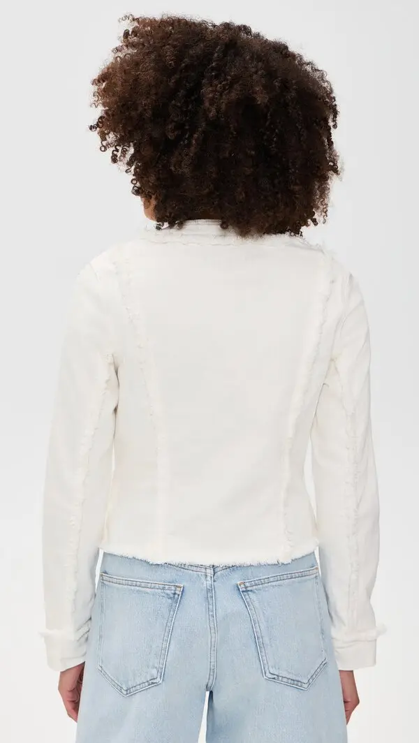L'Agence Yarin Fray Denim Jacket