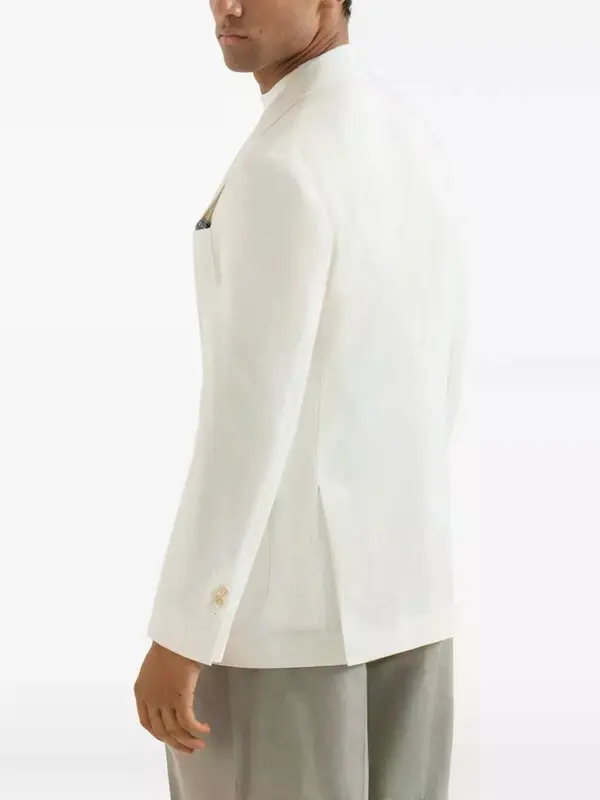 Brunello Cucinelli Linen Unconstructed Blazer