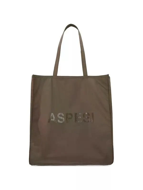Aspesi Logo-print Tote Bag - Brown