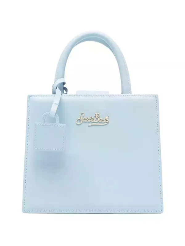 MC2 SAINT BARTH Leather Rectangle Top-handle Bag - Blue