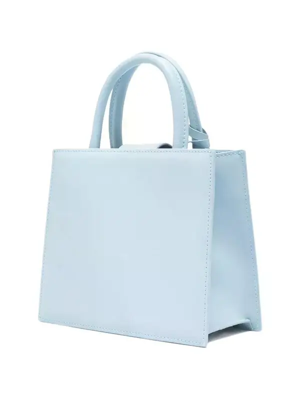 MC2 SAINT BARTH Leather Rectangle Top-handle Bag - Blue