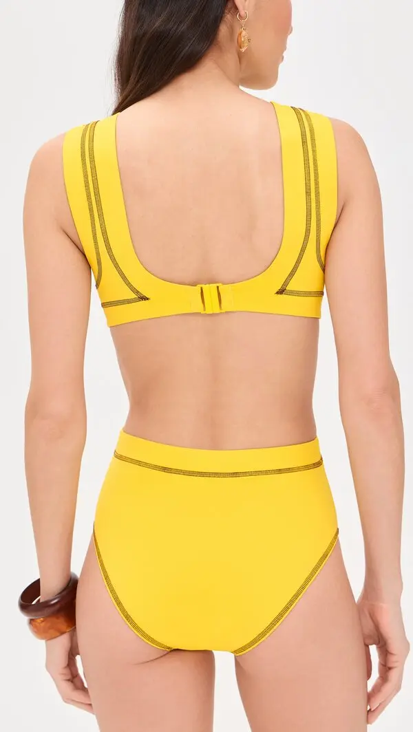 Staud Dolce One-piece Swimsuit - Sunshine