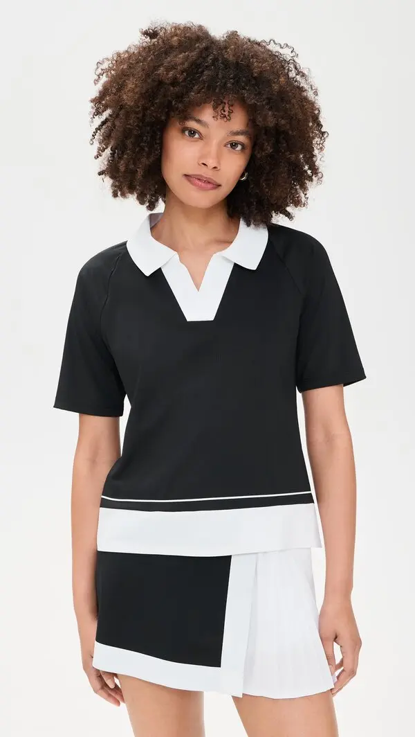 Goldbergh Piccola Polo Top - Black