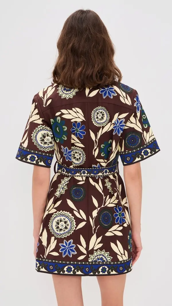 ALEMAIS Jasper Mini Shirt Dress - Chocolate