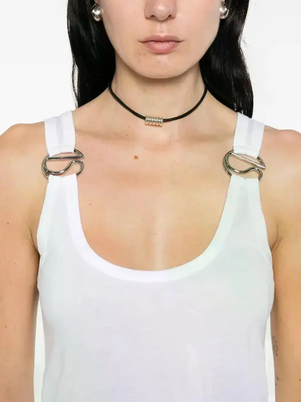 Coperni Logo Mini Dress - White