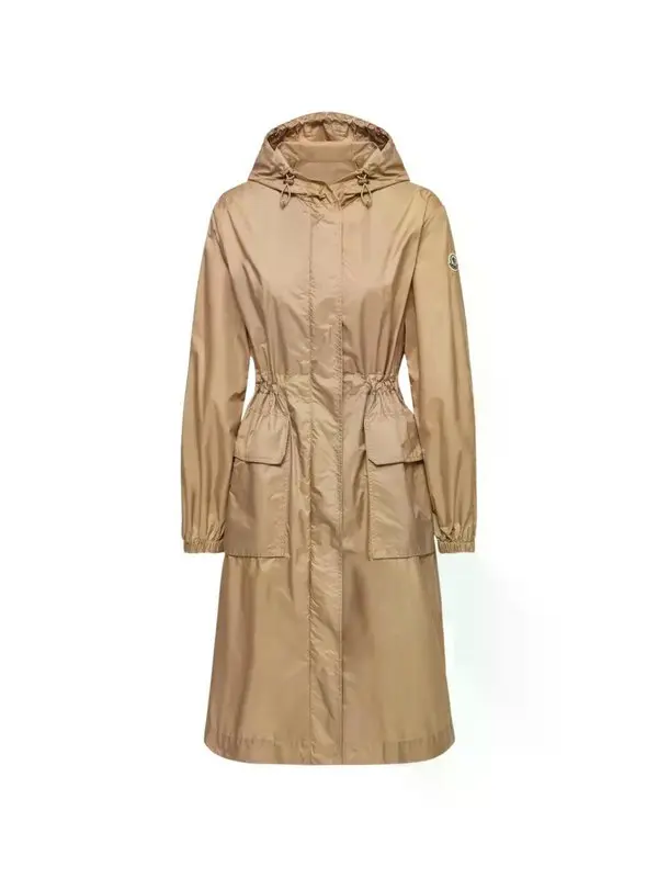 Moncler Hiengos Hooded Drawstring Parka - Neutrals