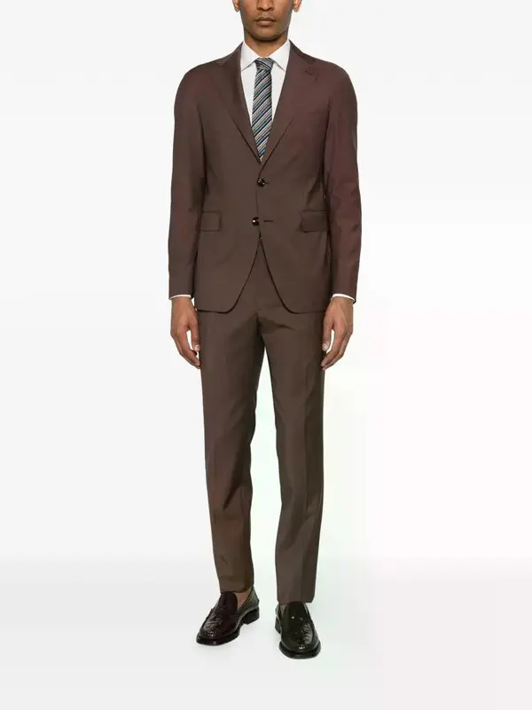 Tagliatore Single-breasted Suit - Brown