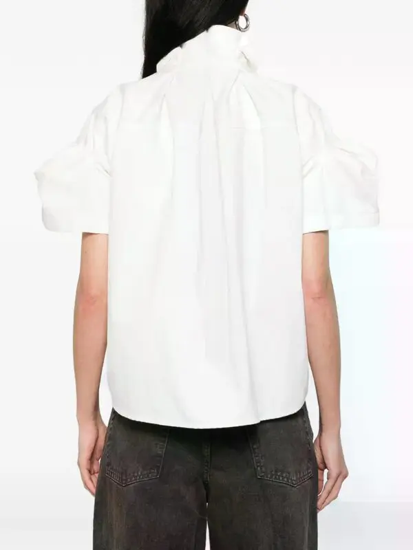 Sacai Chest-pockets Short-sleeve Shirt - Neutrals