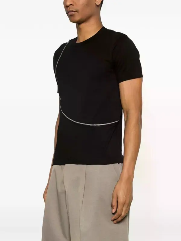 Comme Des Garçons Zip Knitted T-shirt