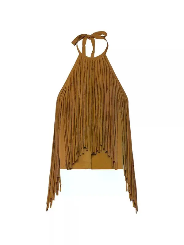 Pinko Self-tie Top - Brown