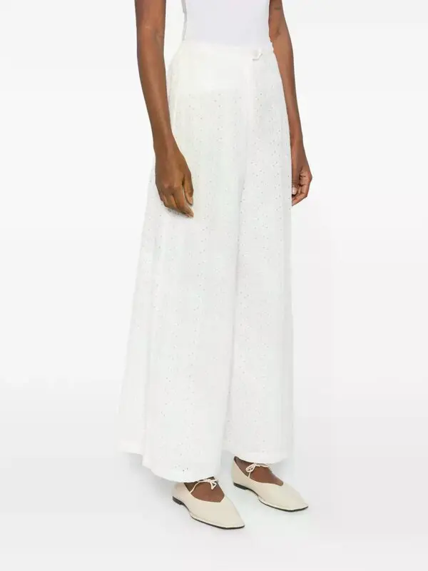 FORTE_FORTE Dot Trousers - White