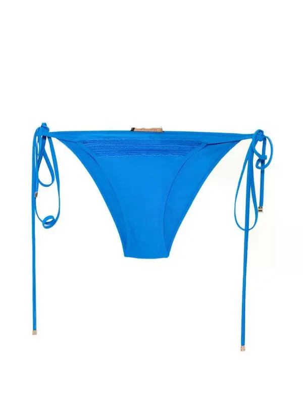 Kiki De Montparnasse Lace-inset Bikini Bottom - Blue