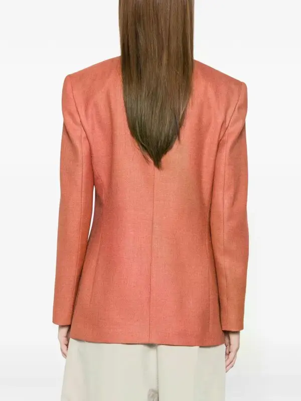 Giorgio Armani Single-breasted Blazer - Orange