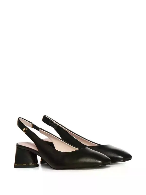 COCCINELLE Heeled Slingback Pumps - Black