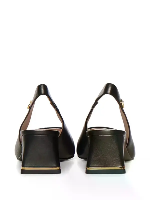 COCCINELLE Heeled Slingback Pumps - Black