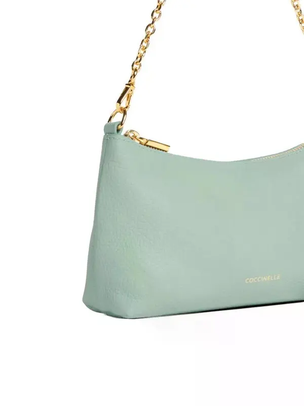 COCCINELLE Mini Aura Chain-strap Shoulder Bag - Green