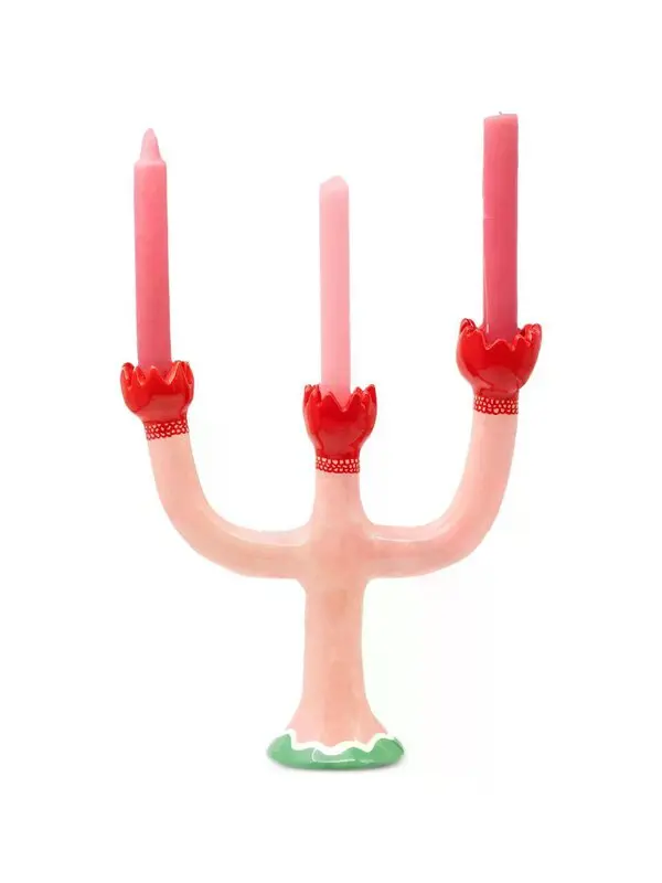 LAETITIA ROUGET Tulip Candle Holder - Pink