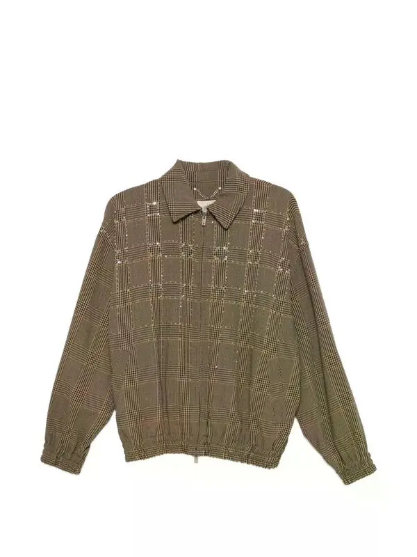 GOLDEN GOOSE Checked Embellished Jacket