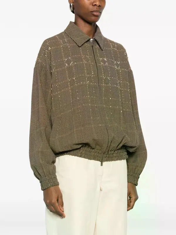 GOLDEN GOOSE Checked Embellished Jacket