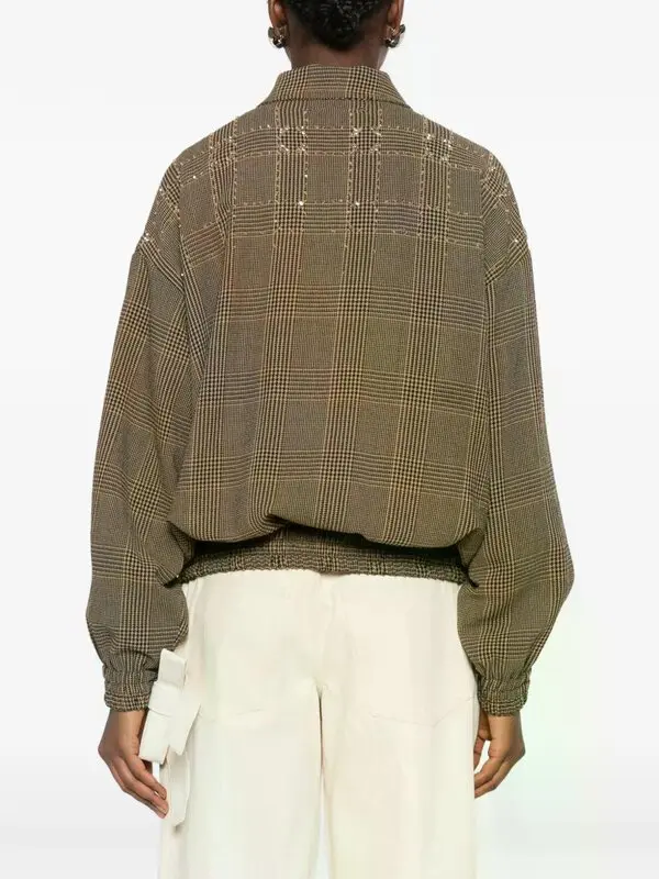GOLDEN GOOSE Checked Embellished Jacket