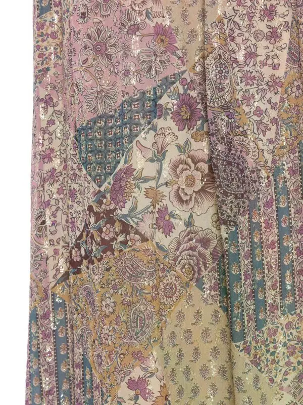 Ba&sh Pietra Floral Maxi Dress With Cut-out Detail