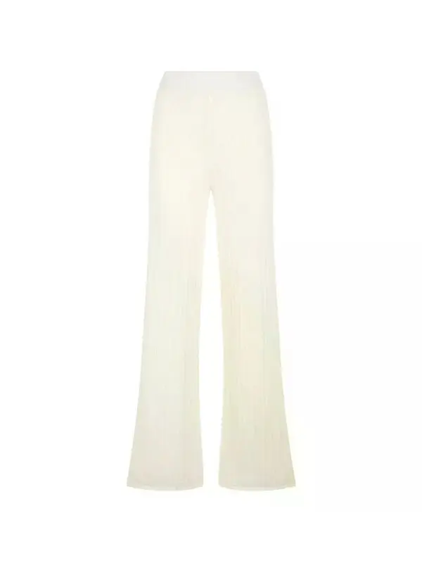 Alpha Studio Ribbed-knit Trousers