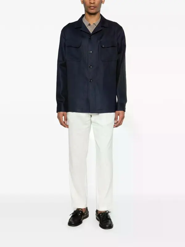 Herno Straight Trousers - Neutrals
