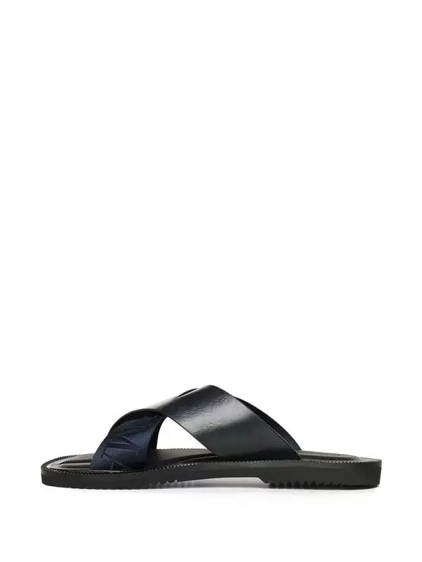 Emporio Armani Crossover-strap Sandals - Blue