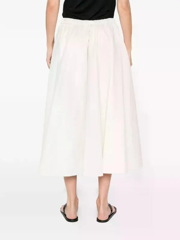 CORDERA Drawstring Waist Skirt - White