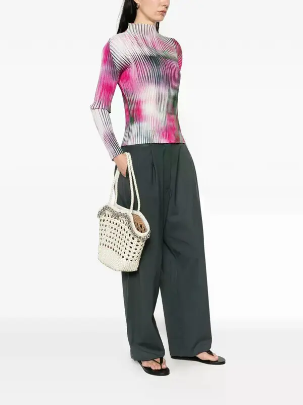 CORDERA Pleated Wide Leg Trousers