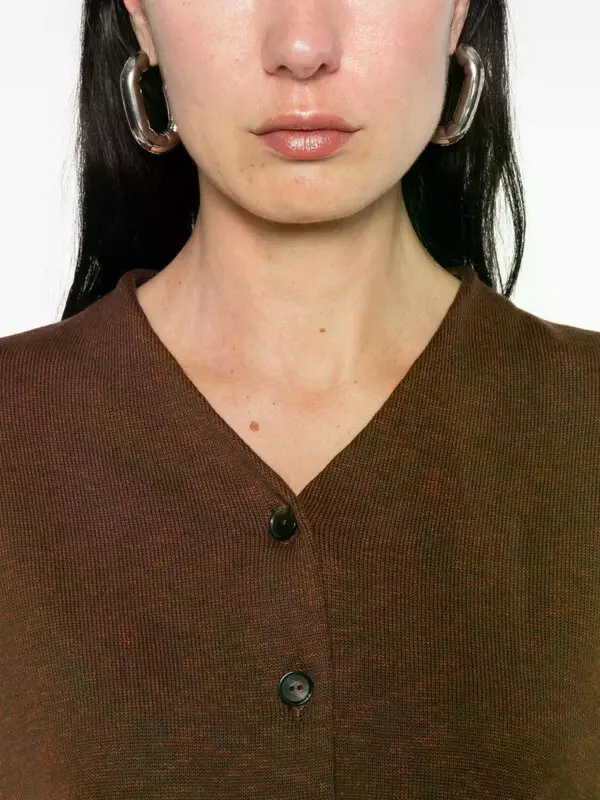 CORDERA Button Down Vest - Brown
