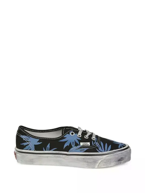 VANS Authentic 44 Leaf-print Sneakers - Black