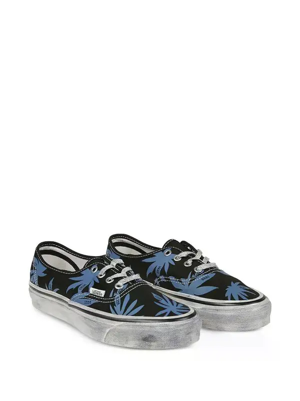 VANS Authentic 44 Leaf-print Sneakers - Black