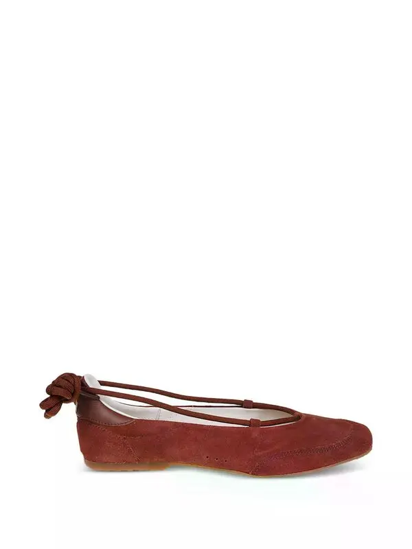 Patrizia Pepe Dancing Skin Lace-up Ballet Flats
